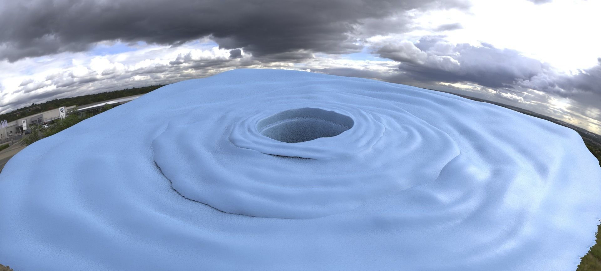 Ocean whirlpool hole 3D model | CGTrader