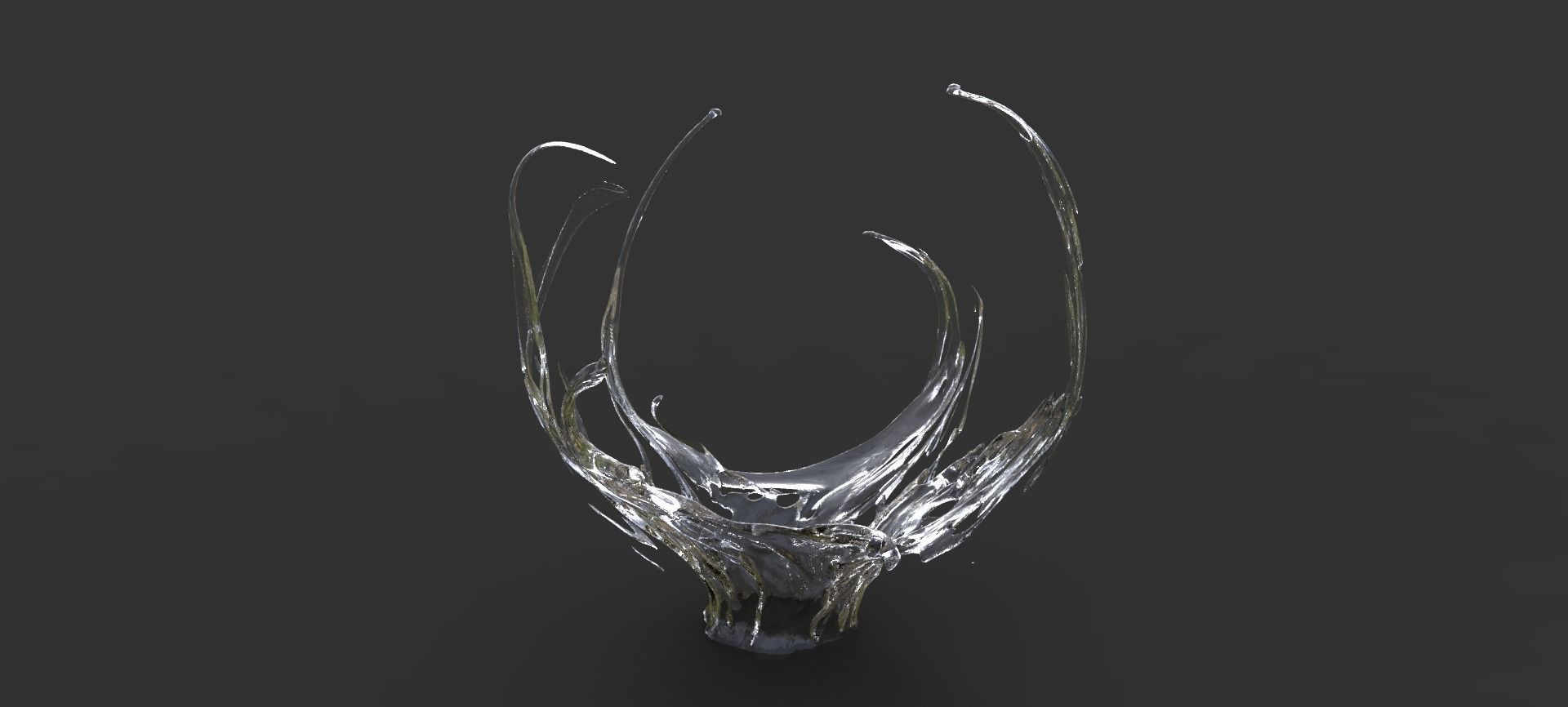 Water stylized curved 3D model | CGTrader