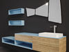 Arblu Lineo Wall-mounted vanity unit 3D model | CGTrader