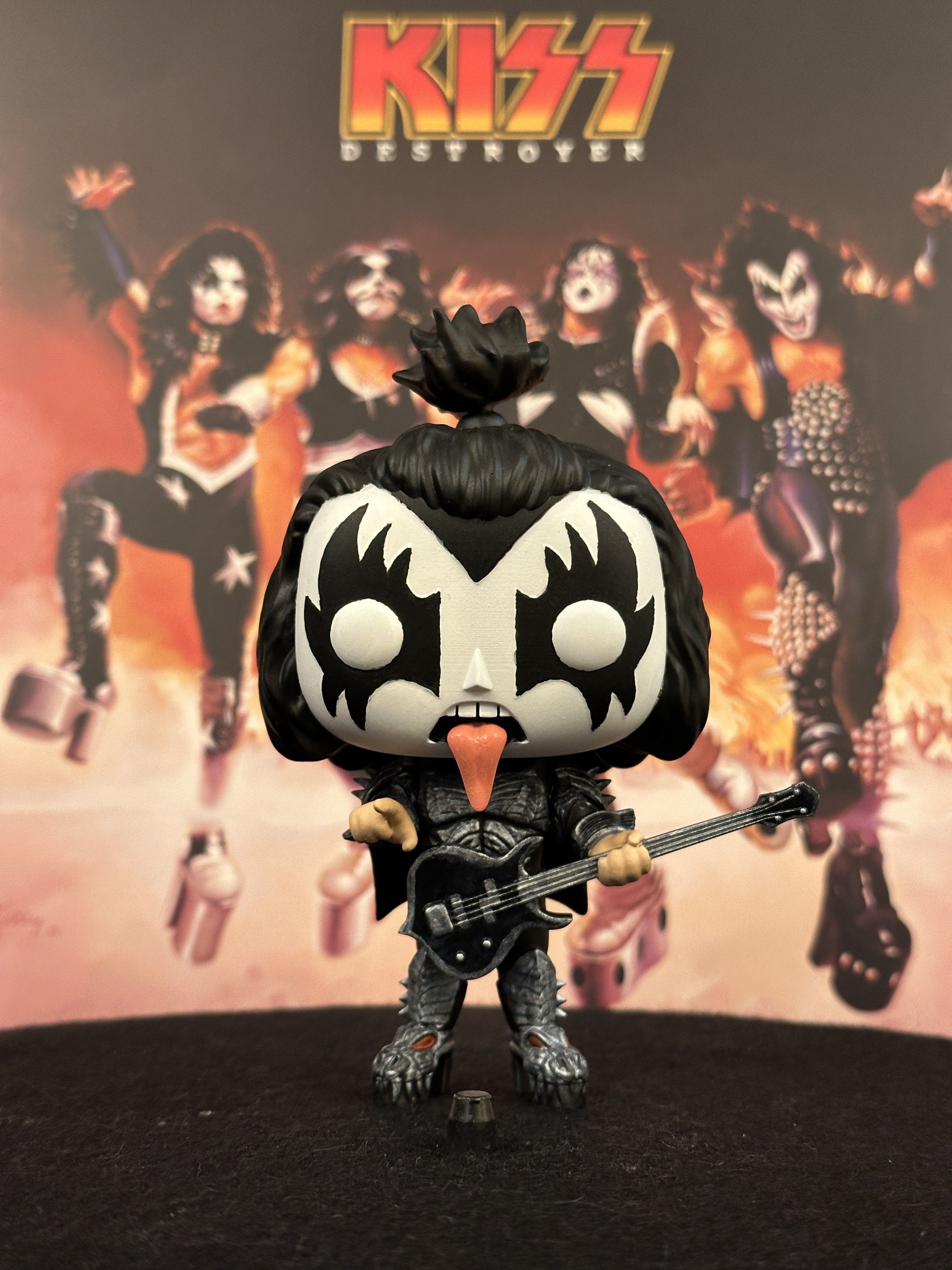 KISS GENE SIMMONS CUSTOM POP 3D model 3D printable | CGTrader
