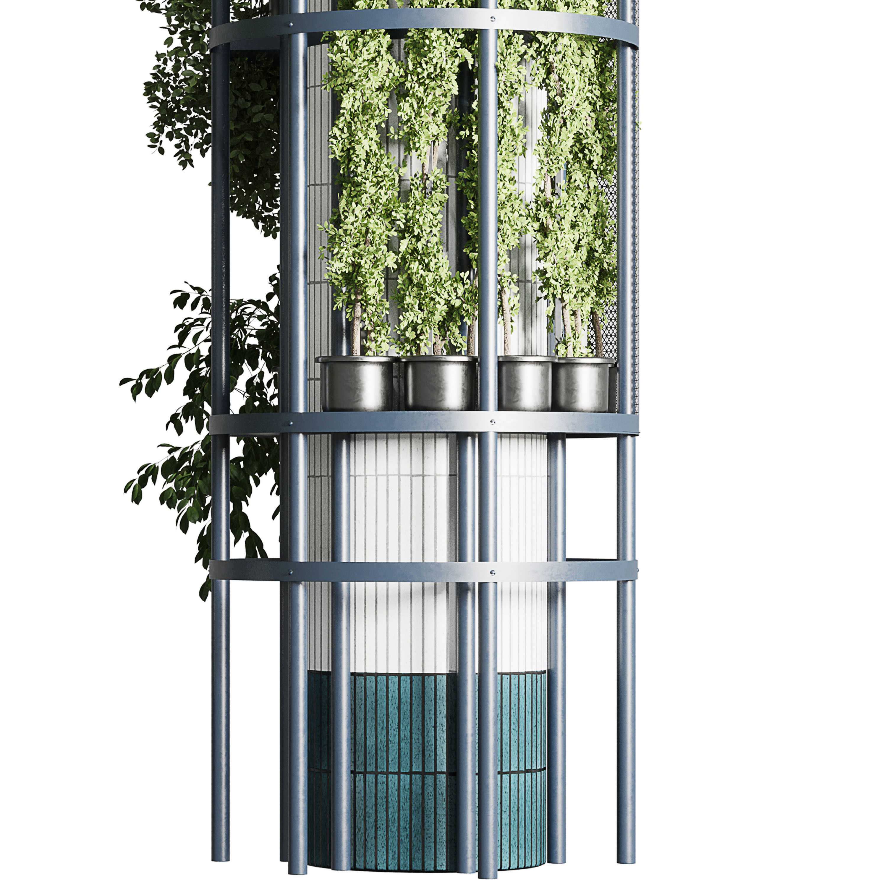 Column plant - pillar plant - column garden ivy 3D model | CGTrader
