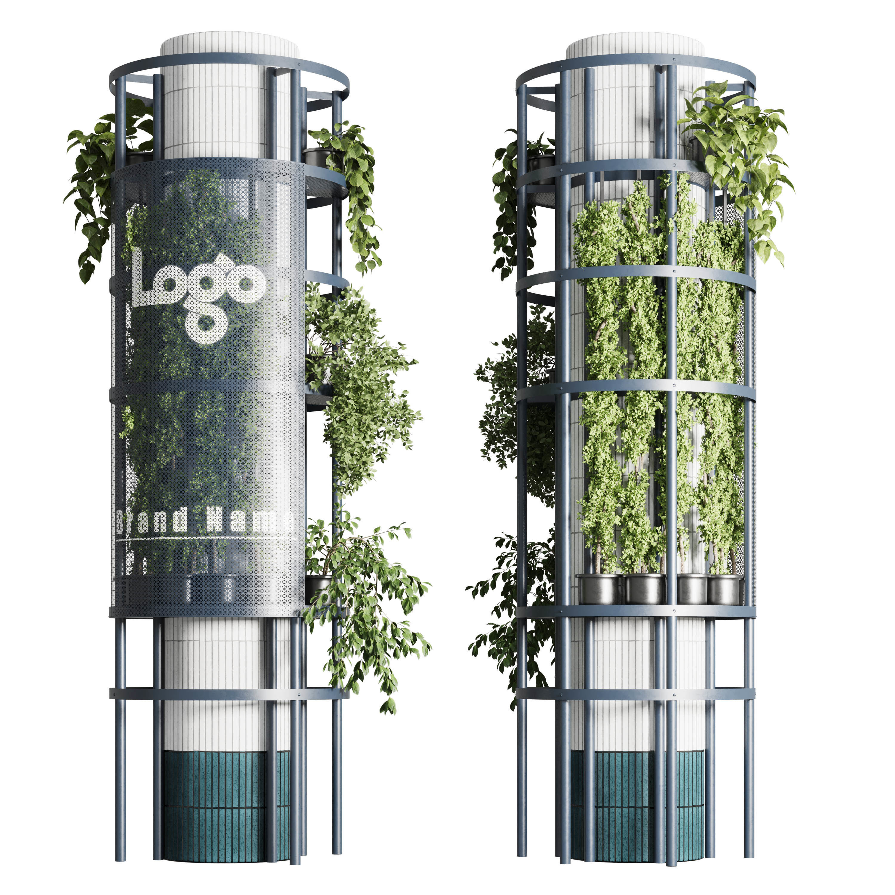 Column plant - pillar plant - column garden ivy 3D model | CGTrader