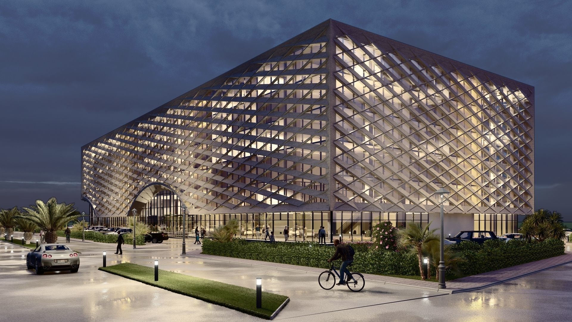 Modern Shopping Mall Revit Design 3D model | CGTrader