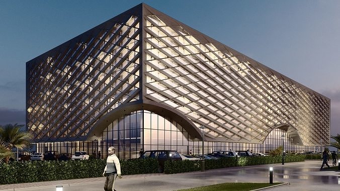 Modern Shopping Mall Revit Design 3D model | CGTrader