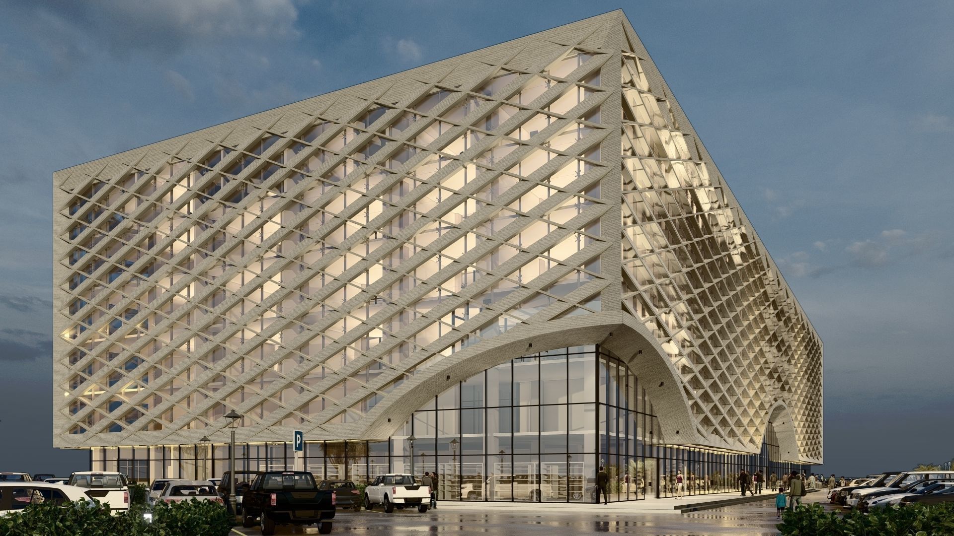 Modern Shopping Mall Revit Design 3D model | CGTrader