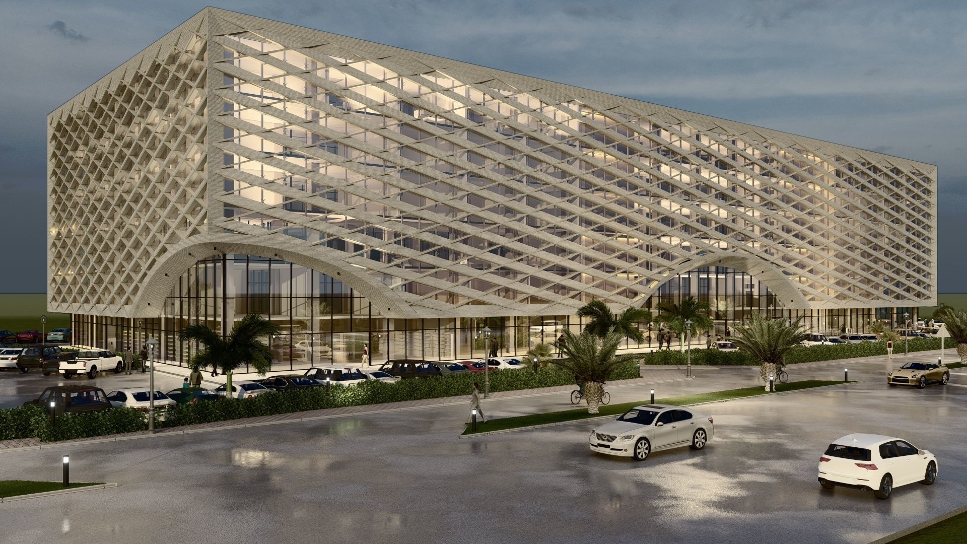 Modern Shopping Mall Revit Design 3D model | CGTrader