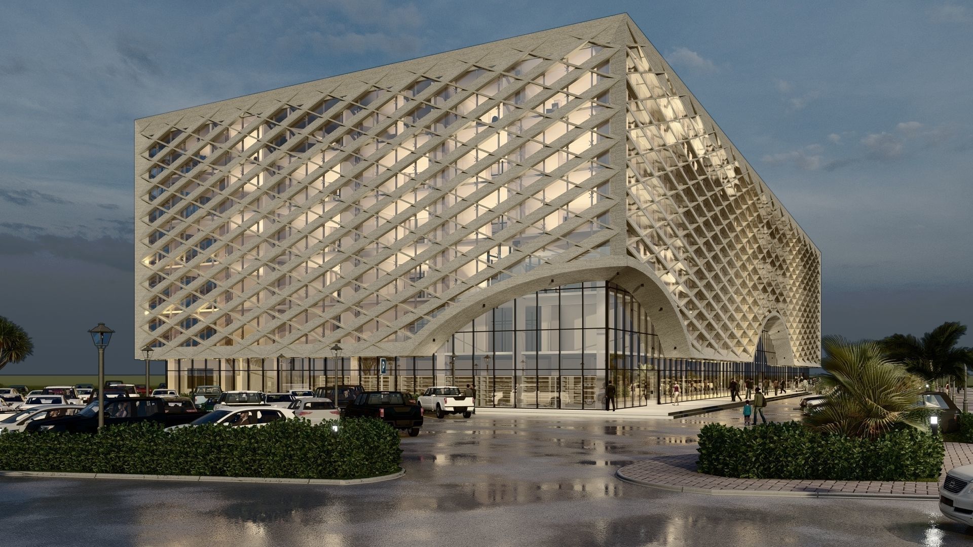 Modern Shopping Mall Revit Design 3D model | CGTrader