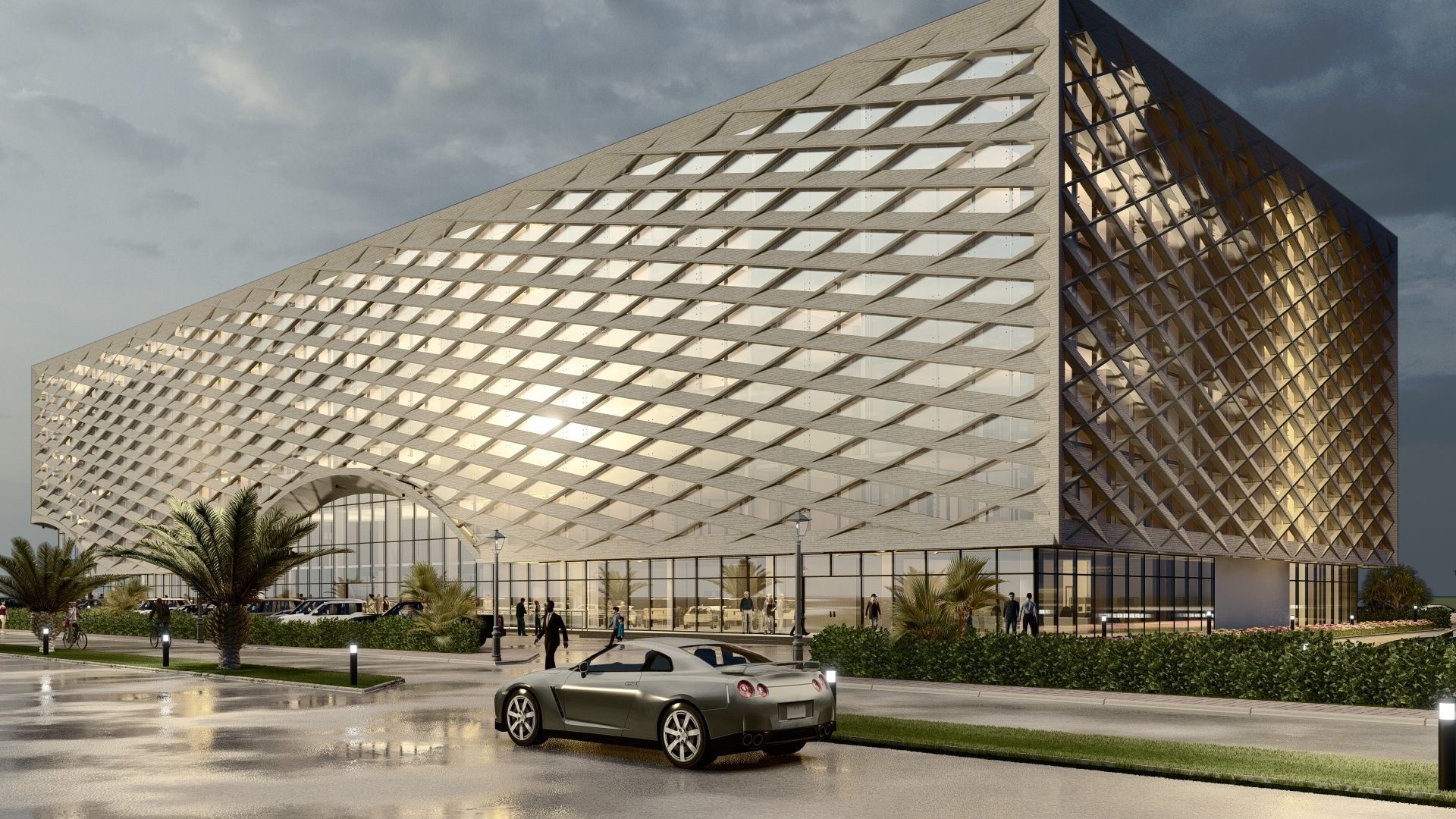 Modern Shopping Mall Revit Design 3D model | CGTrader