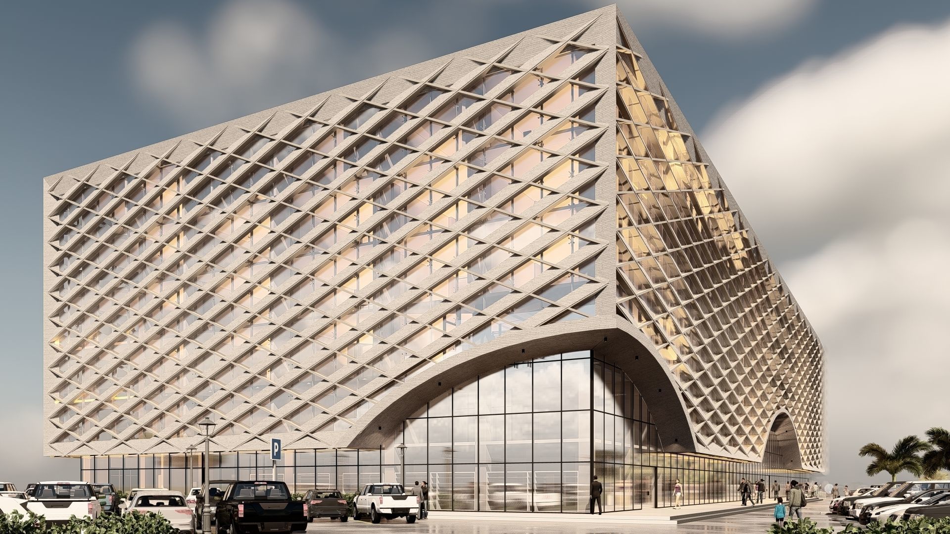 Modern Shopping Mall Revit Design 3D model | CGTrader