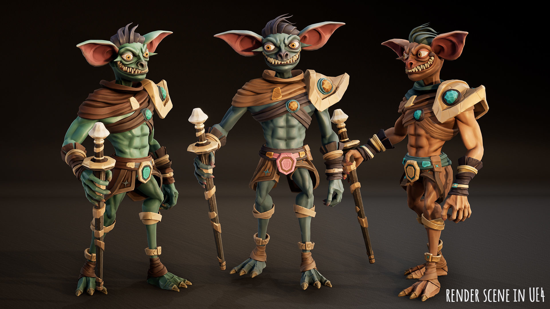 3D model Stylized Goblin 01 VR / AR / low-poly rigged | CGTrader