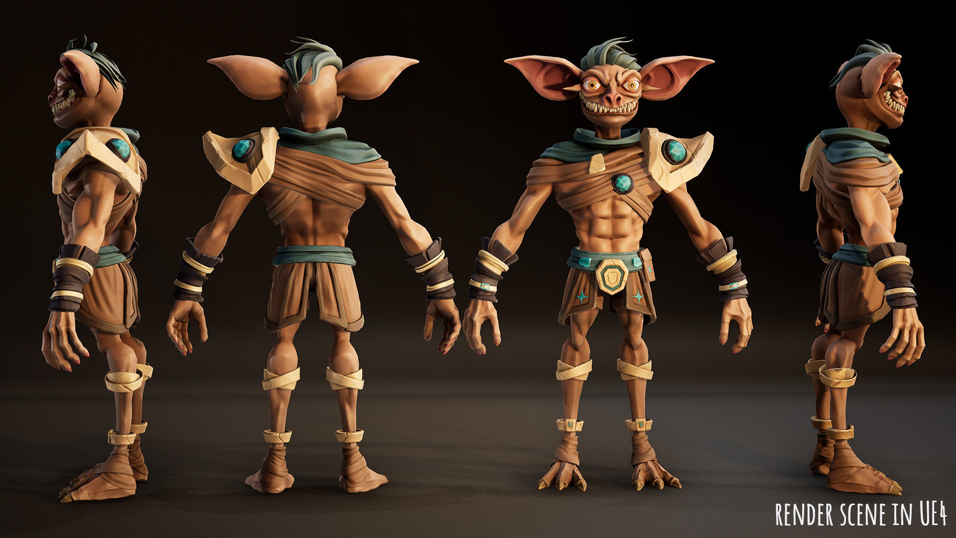 3D model Stylized Goblin 01 VR / AR / low-poly rigged | CGTrader