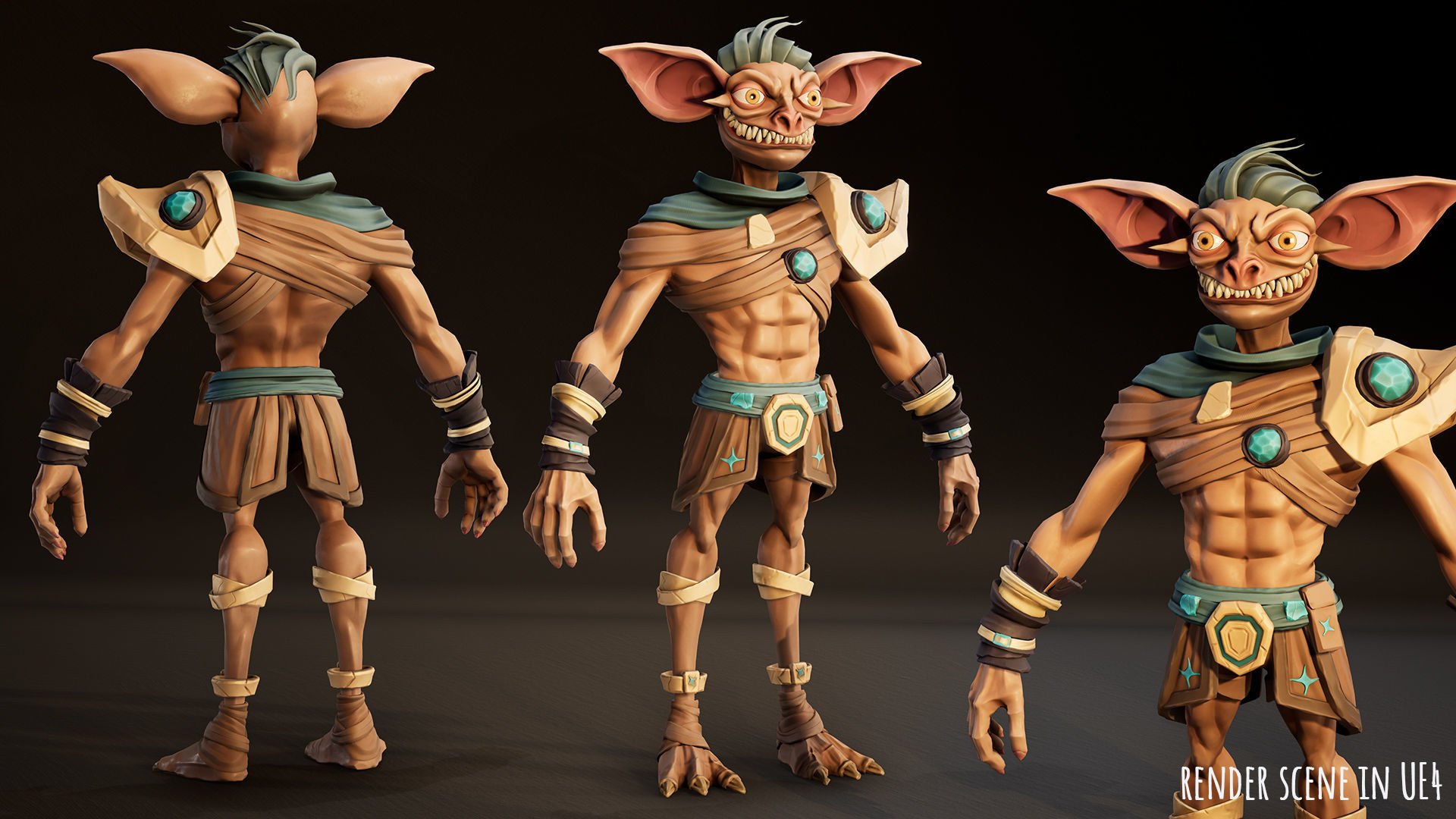 3D model Stylized Goblin 01 VR / AR / low-poly rigged | CGTrader