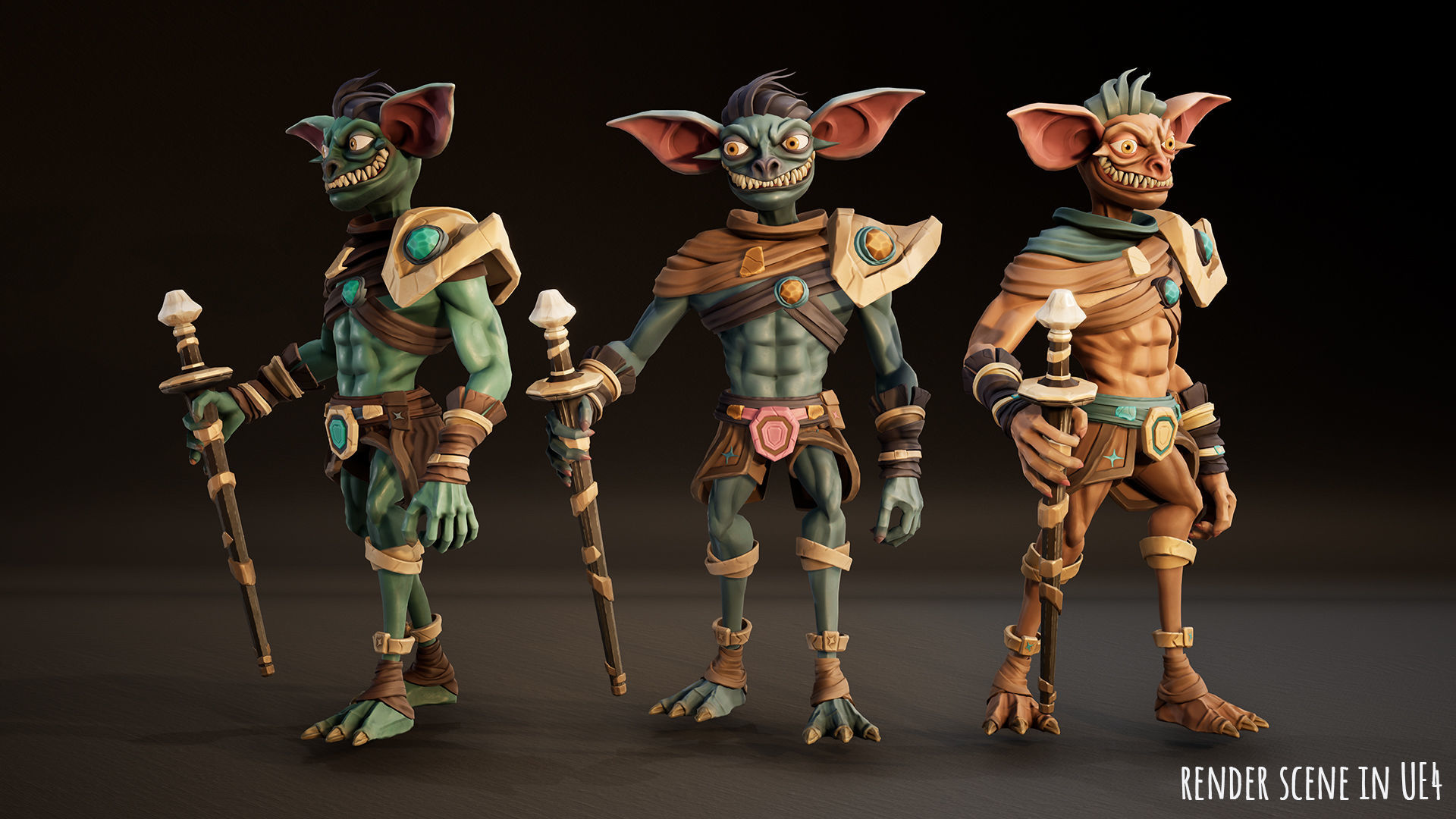 3D model Stylized Goblin 01 VR / AR / low-poly rigged | CGTrader