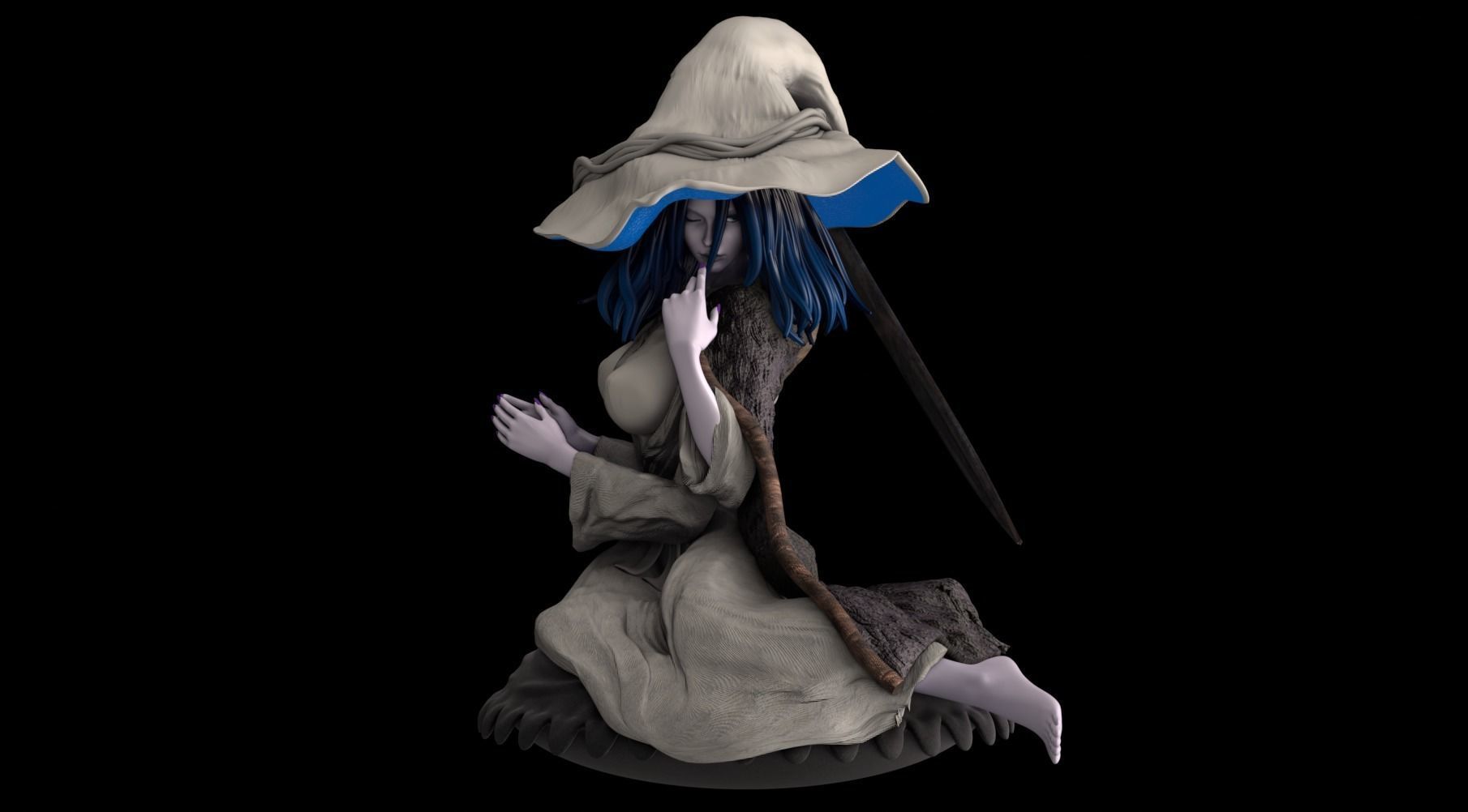 Ranni the Witch - Elden Ring - 1TO10 STL FILE 3D PRINT MODEL 3D model ...