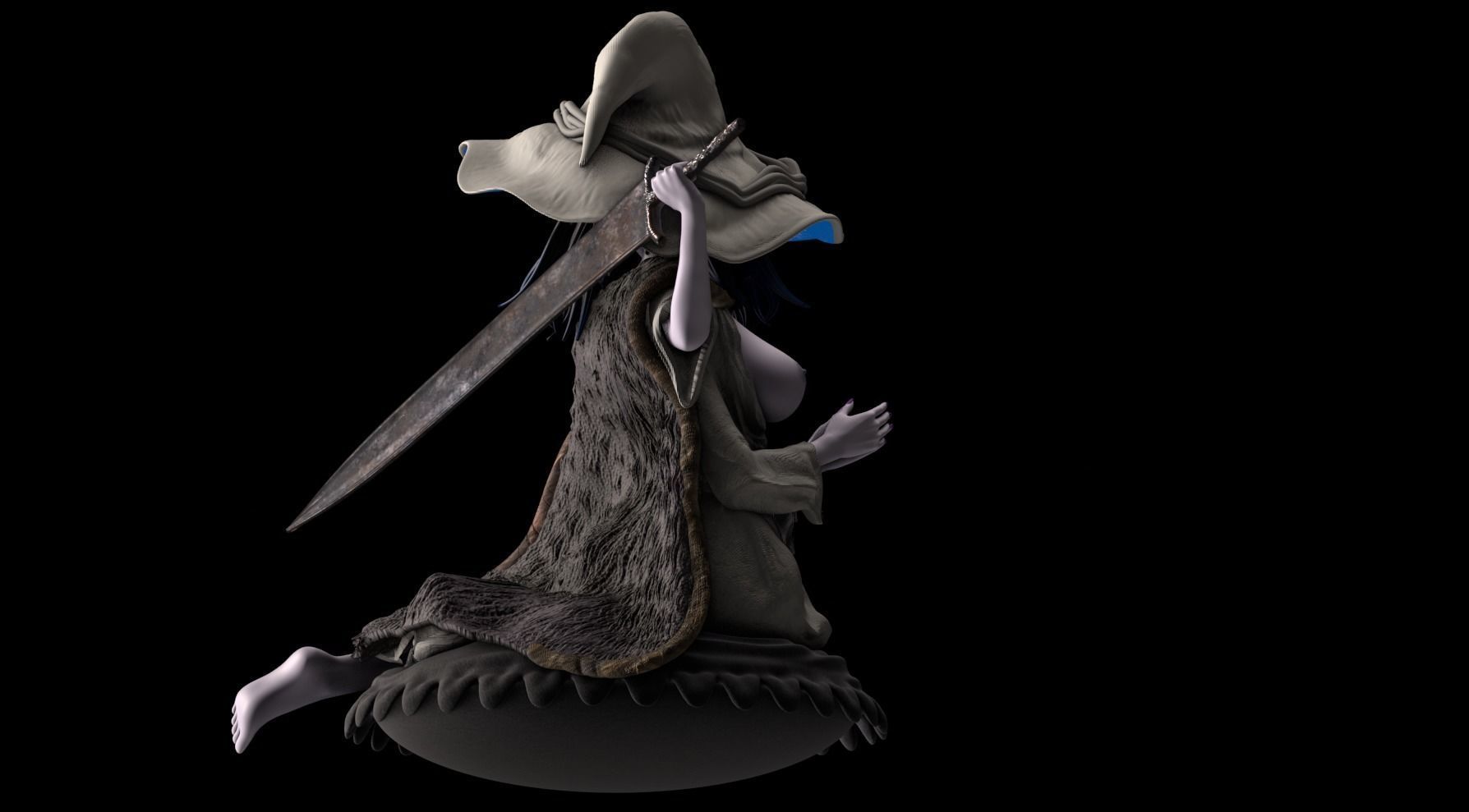 Ranni the Witch - Elden Ring - 1TO10 STL FILE 3D PRINT MODEL 3D model ...