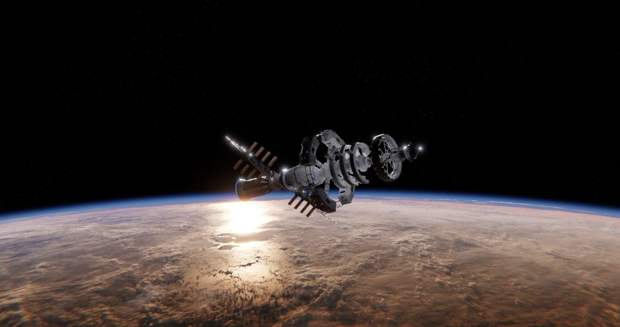 Space Station 3D Model 3D model | CGTrader