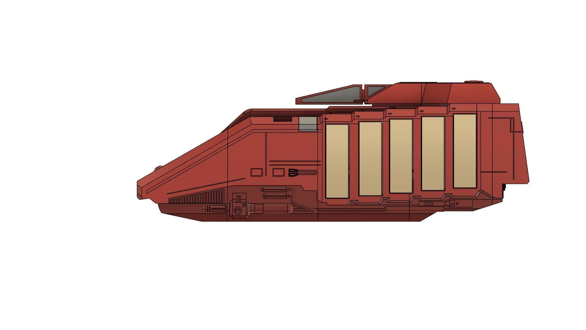 star wars RX-24 droid and star speeder 1000 3D model 3D printable ...