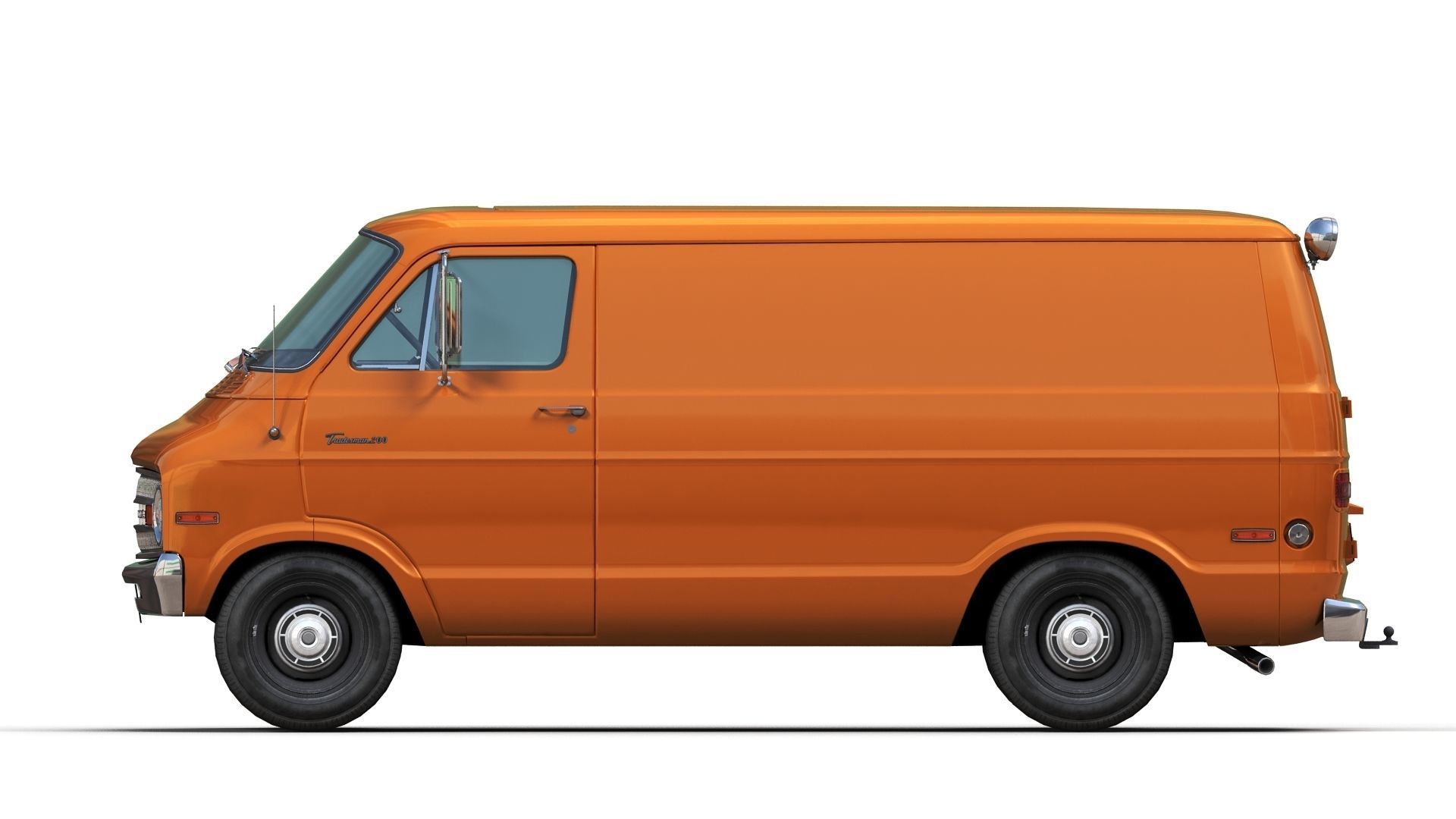 Dodge Tradesman 1971 van 3D model animated | CGTrader
