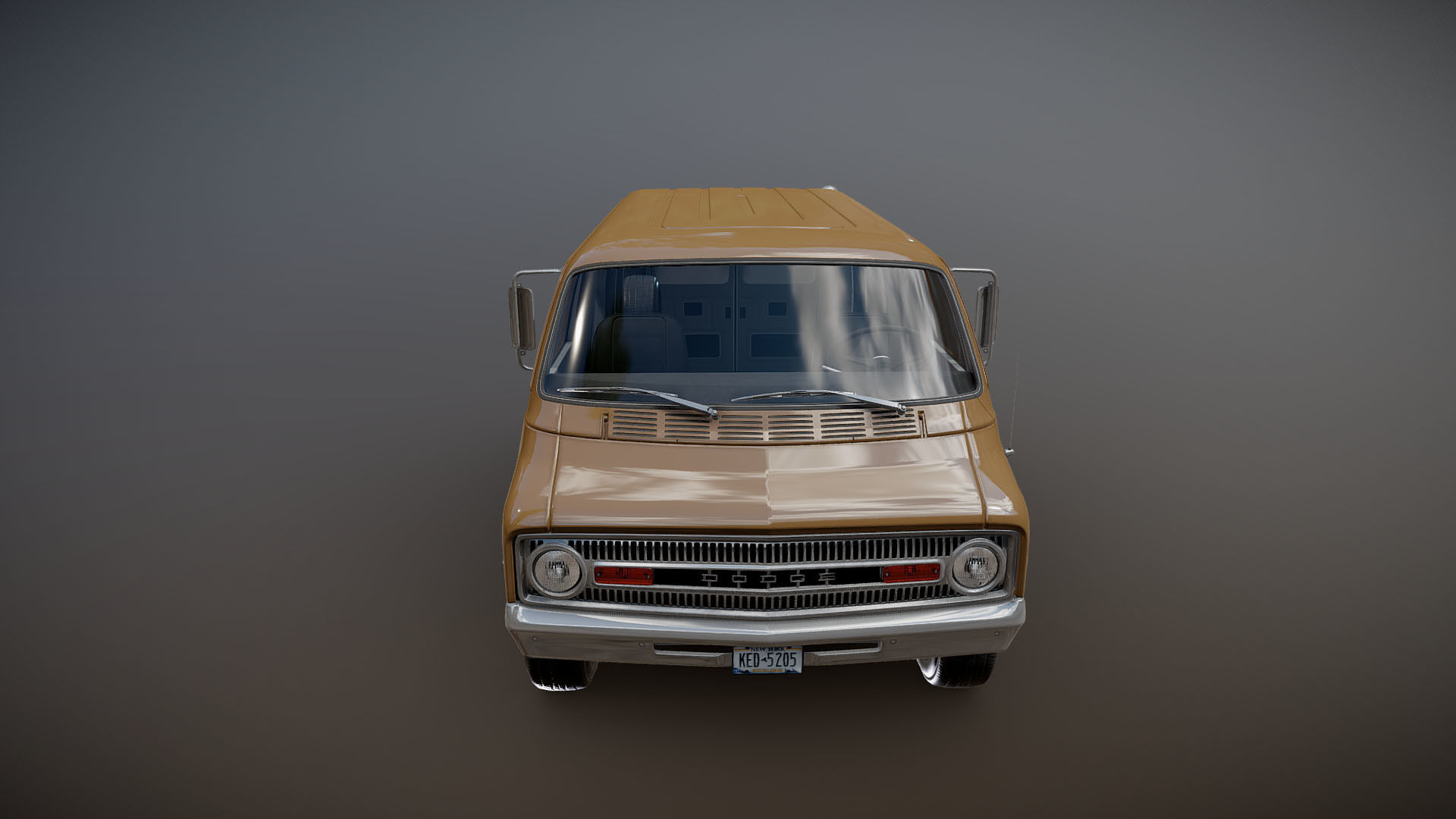 Dodge Tradesman 1971 van 3D model animated | CGTrader