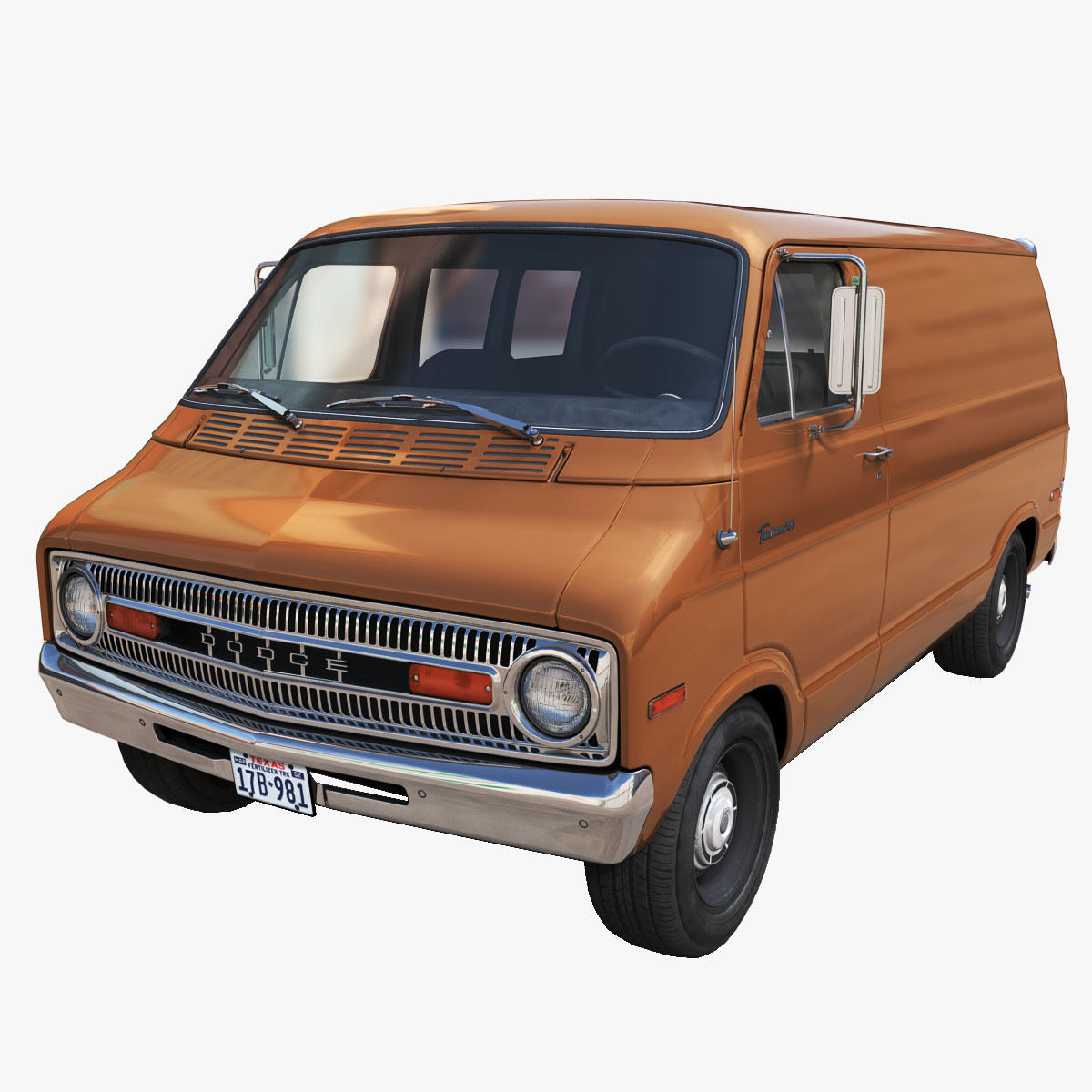 Dodge Tradesman 1971 van 3D model animated | CGTrader