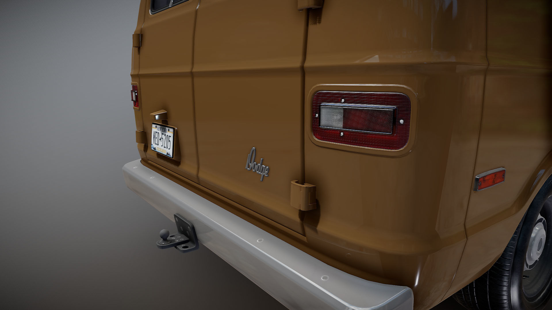 Dodge Tradesman 1971 van 3D model animated | CGTrader