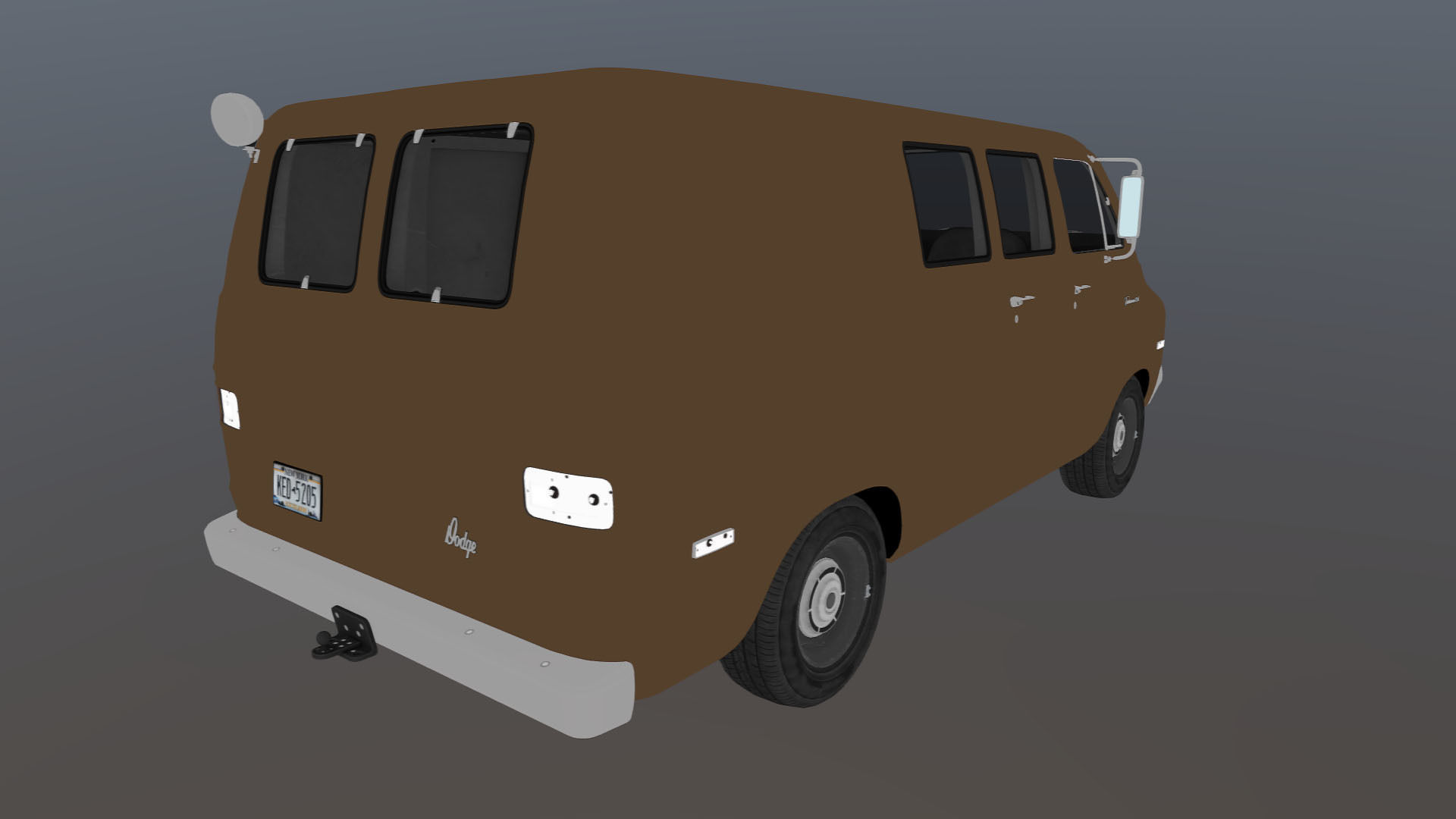 Dodge Tradesman 1971 van 3D model animated | CGTrader