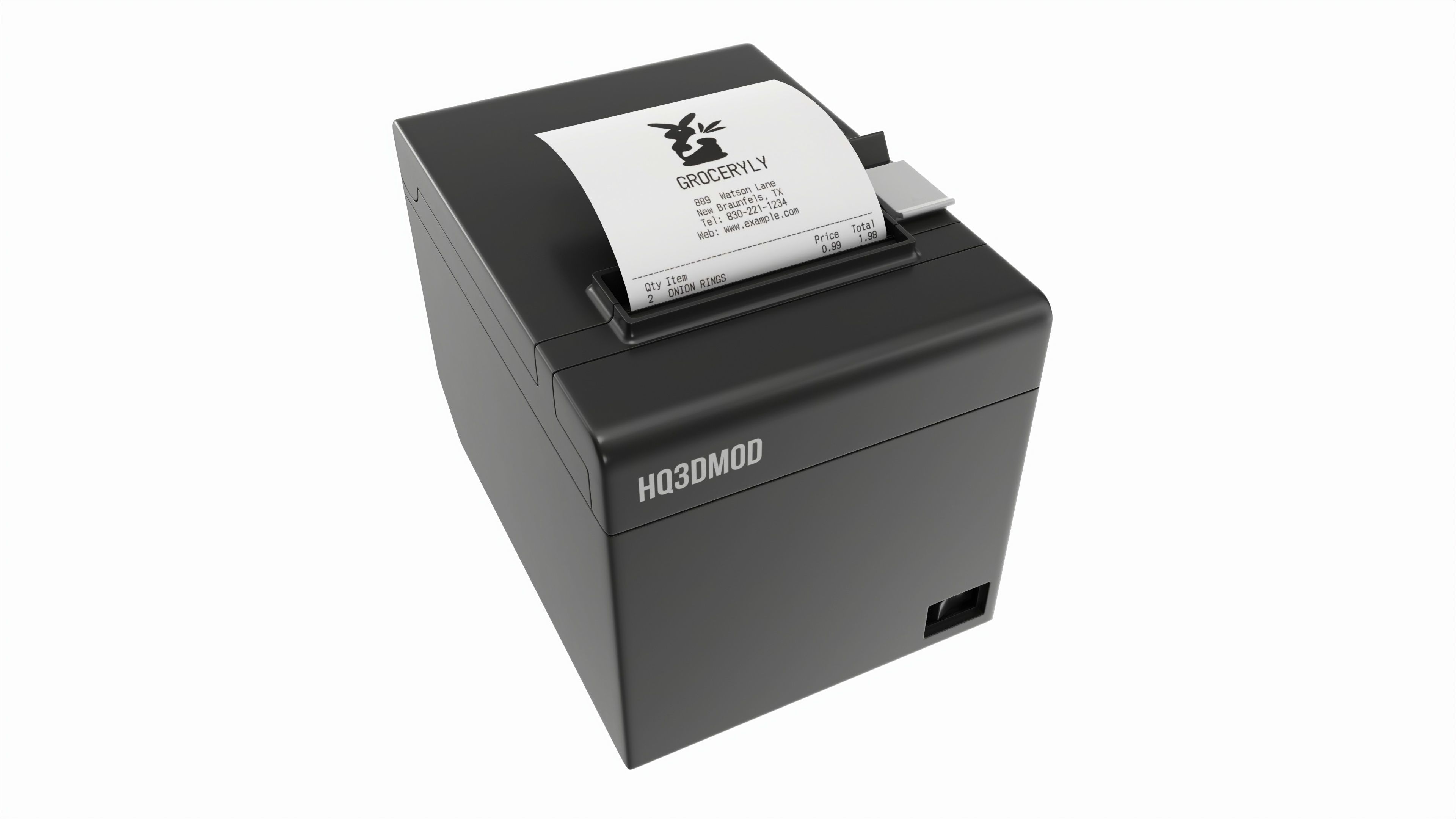 POS receipt printer 3D model | CGTrader