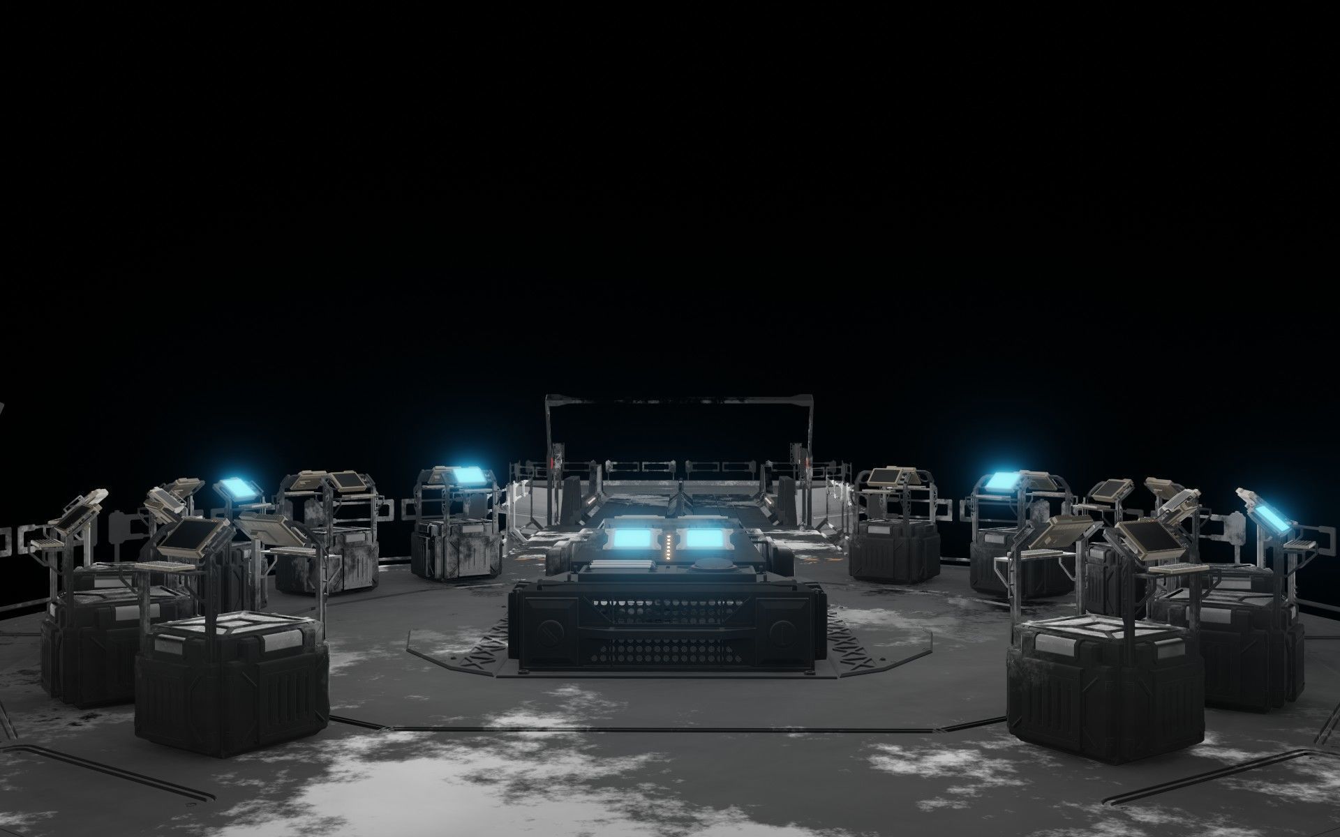 Base of operations computer center building 3d model 3D model | CGTrader