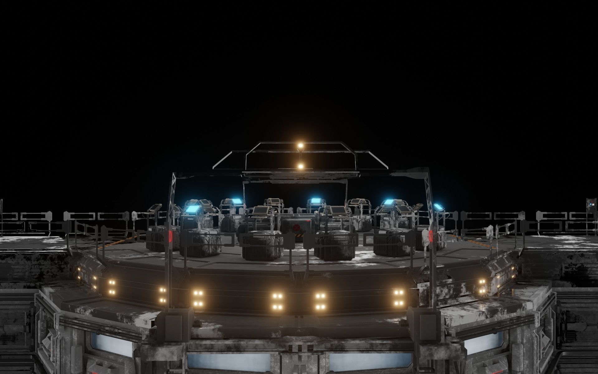 Base of operations computer center building 3d model 3D model | CGTrader