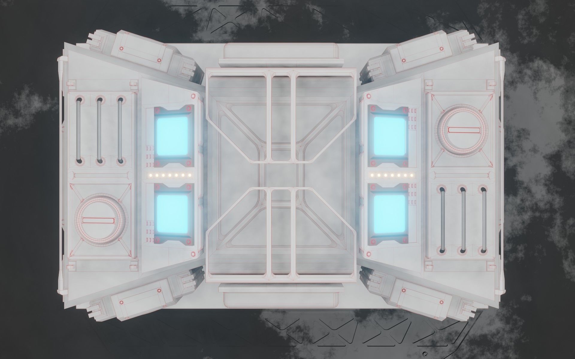 Base of operations computer center building 3d model 3D model | CGTrader