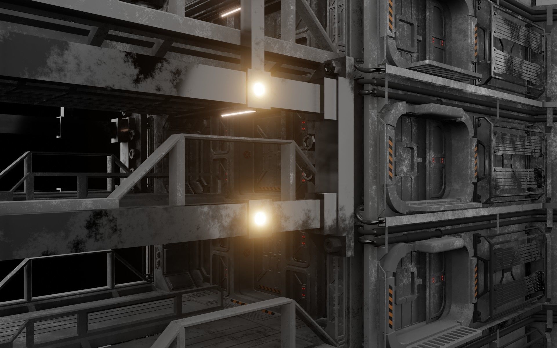 Base of operations computer center building 3d model 3D model | CGTrader