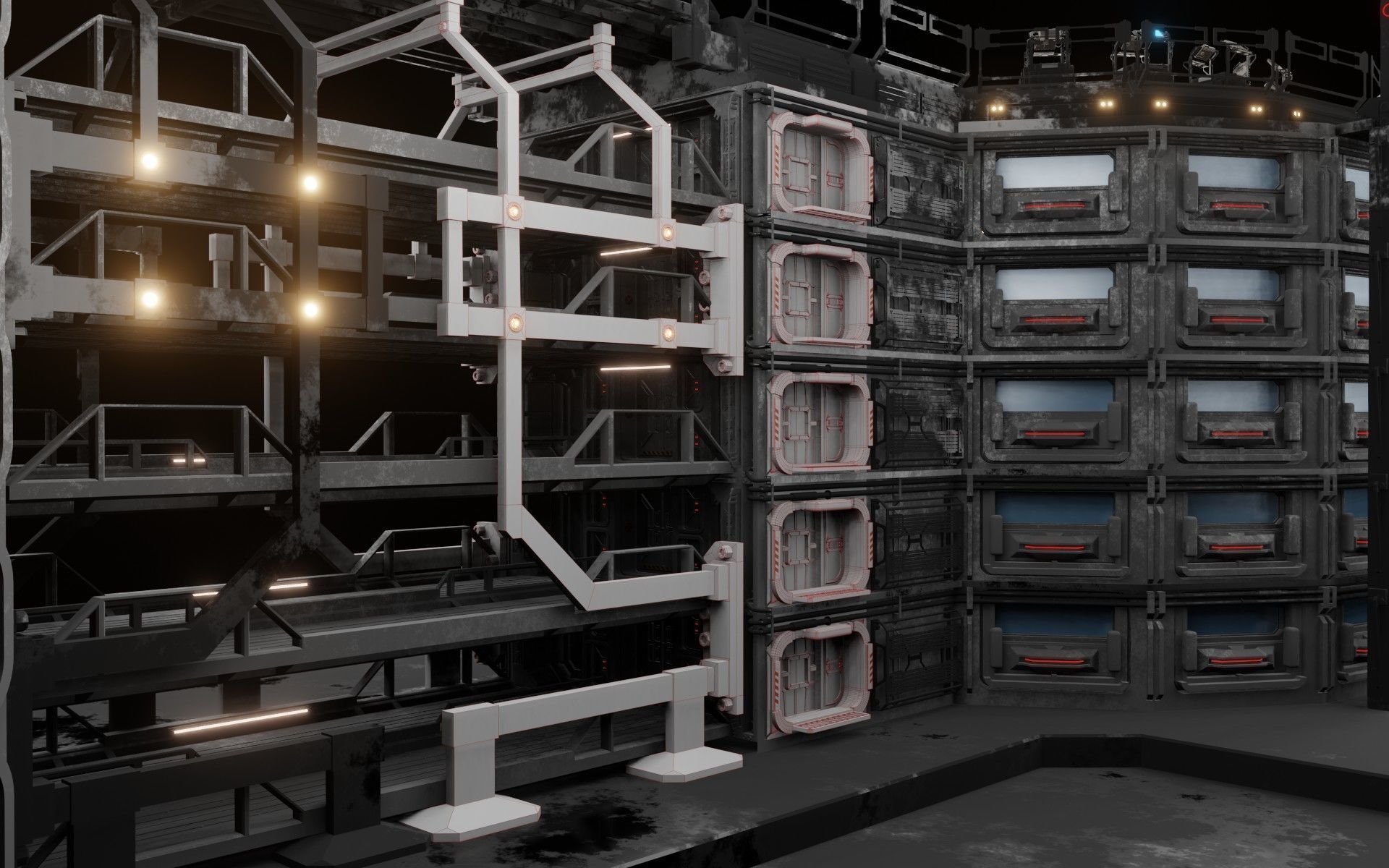 Base of operations computer center building 3d model 3D model | CGTrader