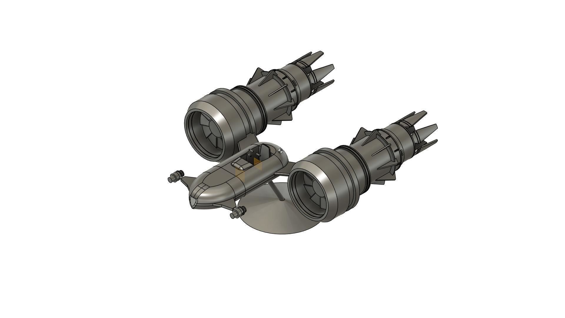 star wars NEVA KEE podracer 3D model 3D printable | CGTrader