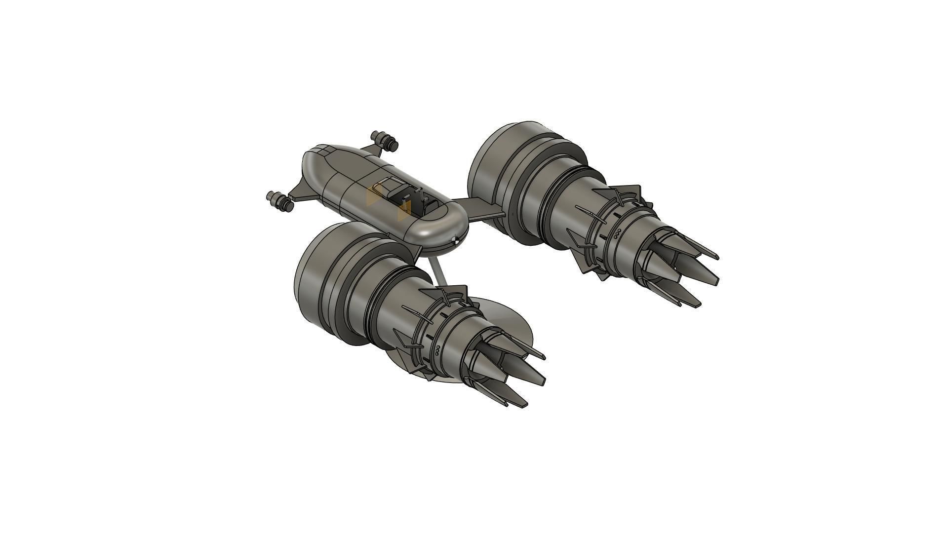 star wars NEVA KEE podracer 3D model 3D printable | CGTrader