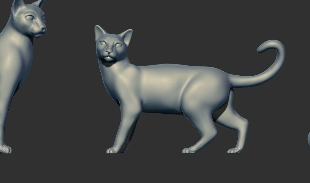 Cats Figurines statue sculpture 3D Print Model 3D model 3D printable ...