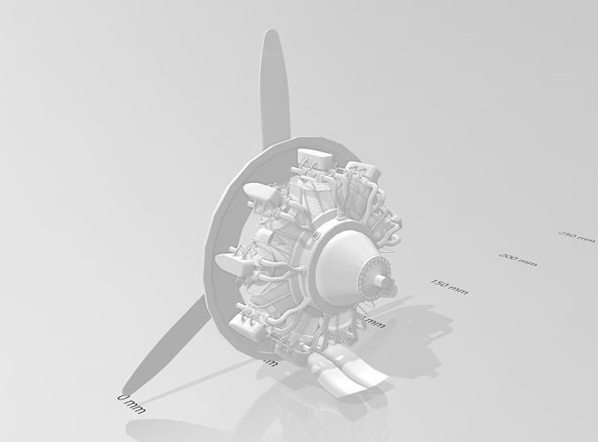 Airplane engine 3D model 3D printable | CGTrader