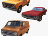 Dodge collection VR / AR / low-poly | CGTrader