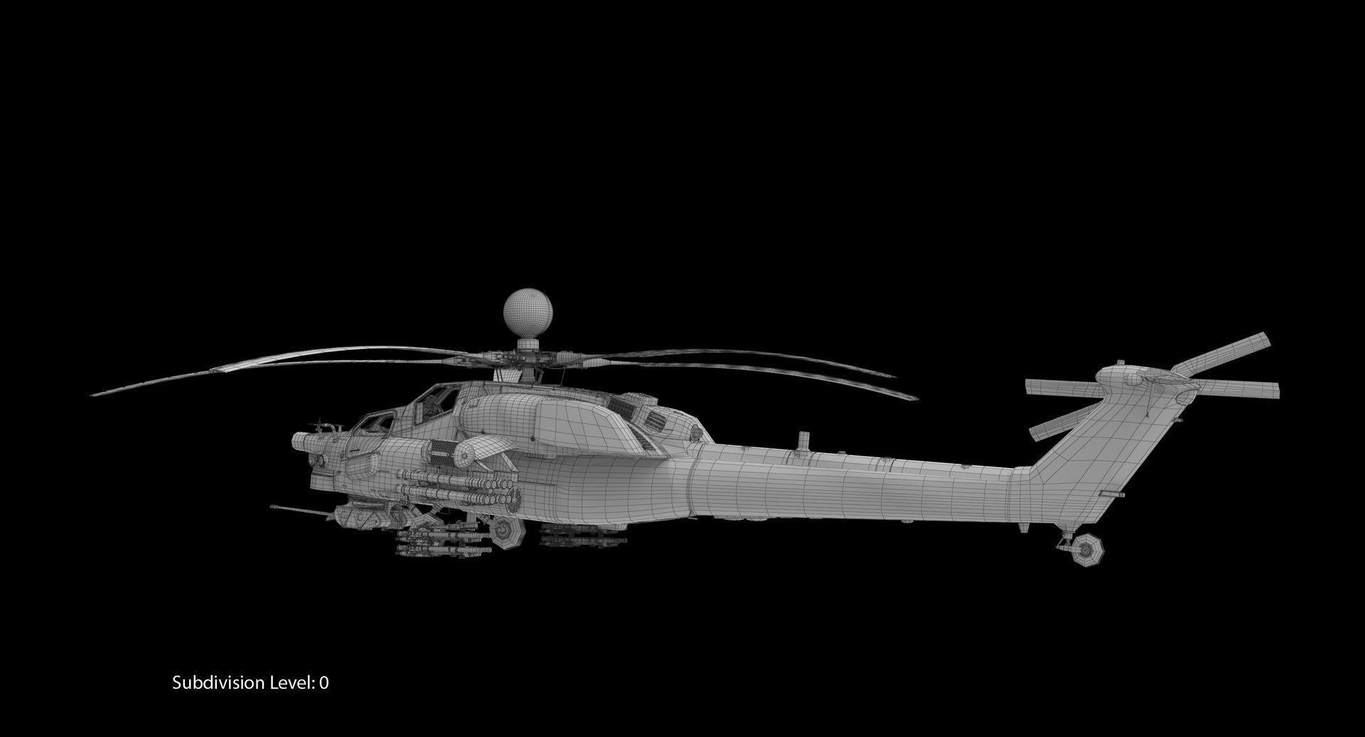 3D model Mi-28N Desert VR / AR / low-poly | CGTrader