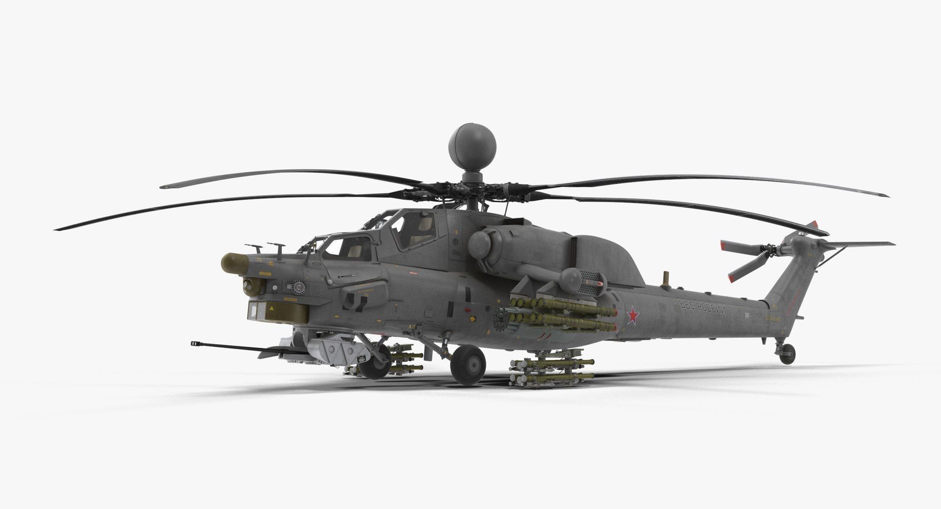3D model Mi-28N Gray VR / AR / low-poly | CGTrader