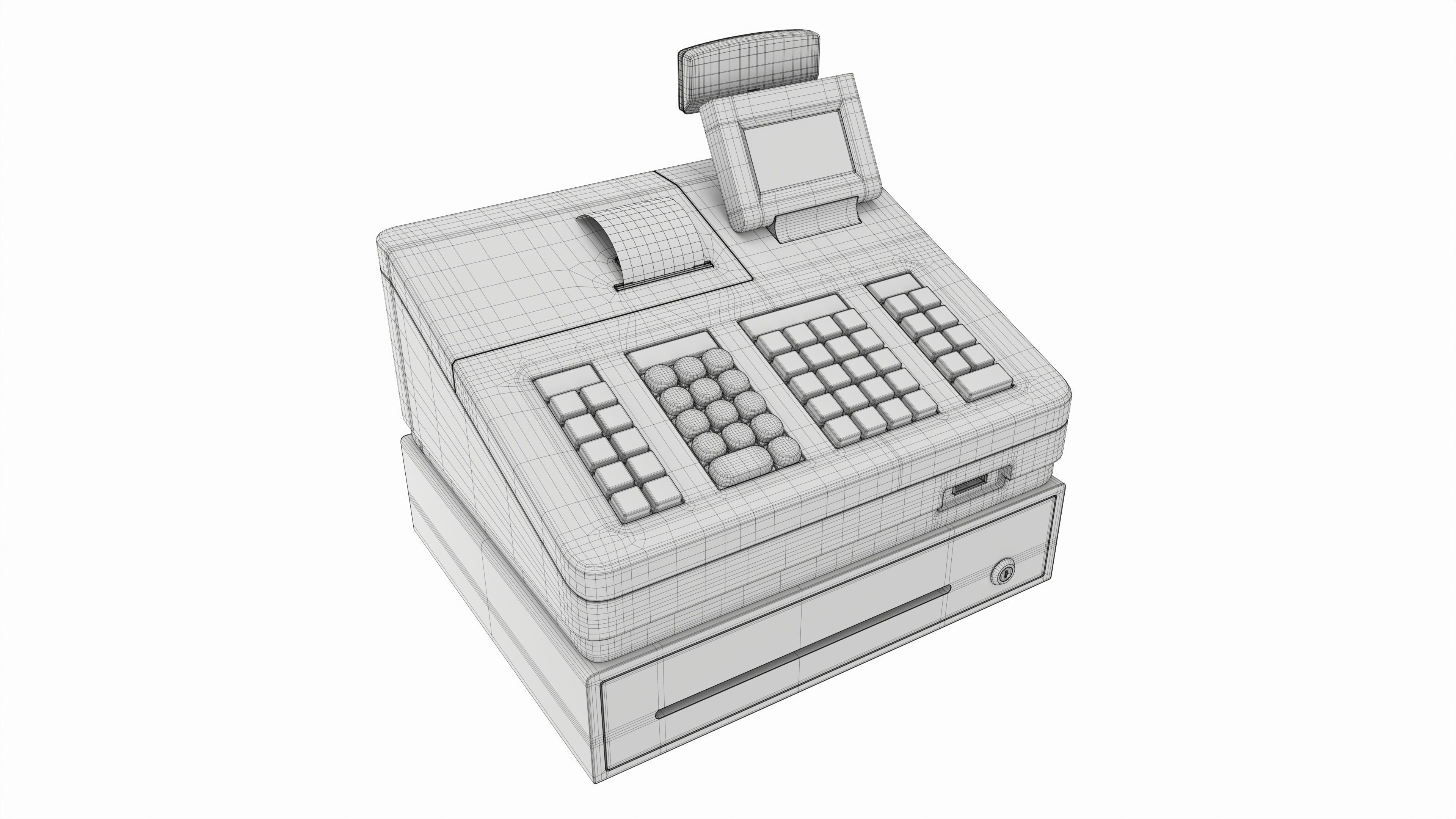Electronic Cash Register 3D model | CGTrader