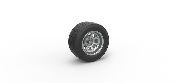 Wheel from Asphalt Modified stock car Version 3 Scale 1 to 25 3D model ...