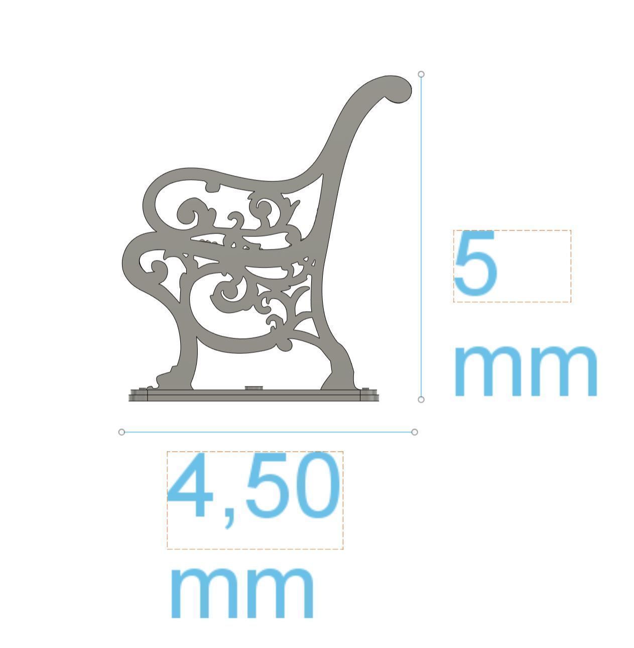 Bench for Titanic 1-200 Scale 3D model 3D printable | CGTrader