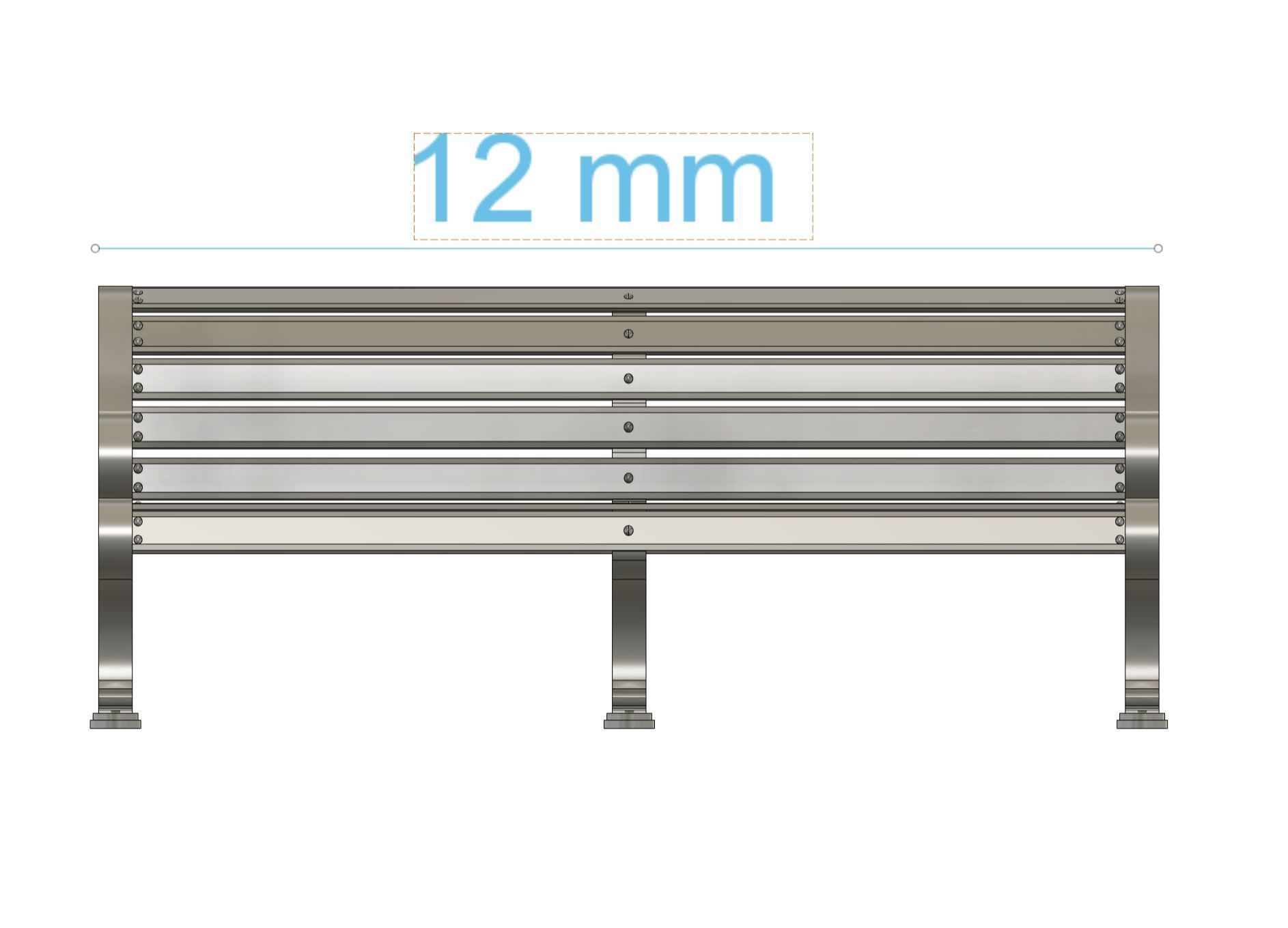 Bench for Titanic 1-200 Scale 3D model 3D printable | CGTrader