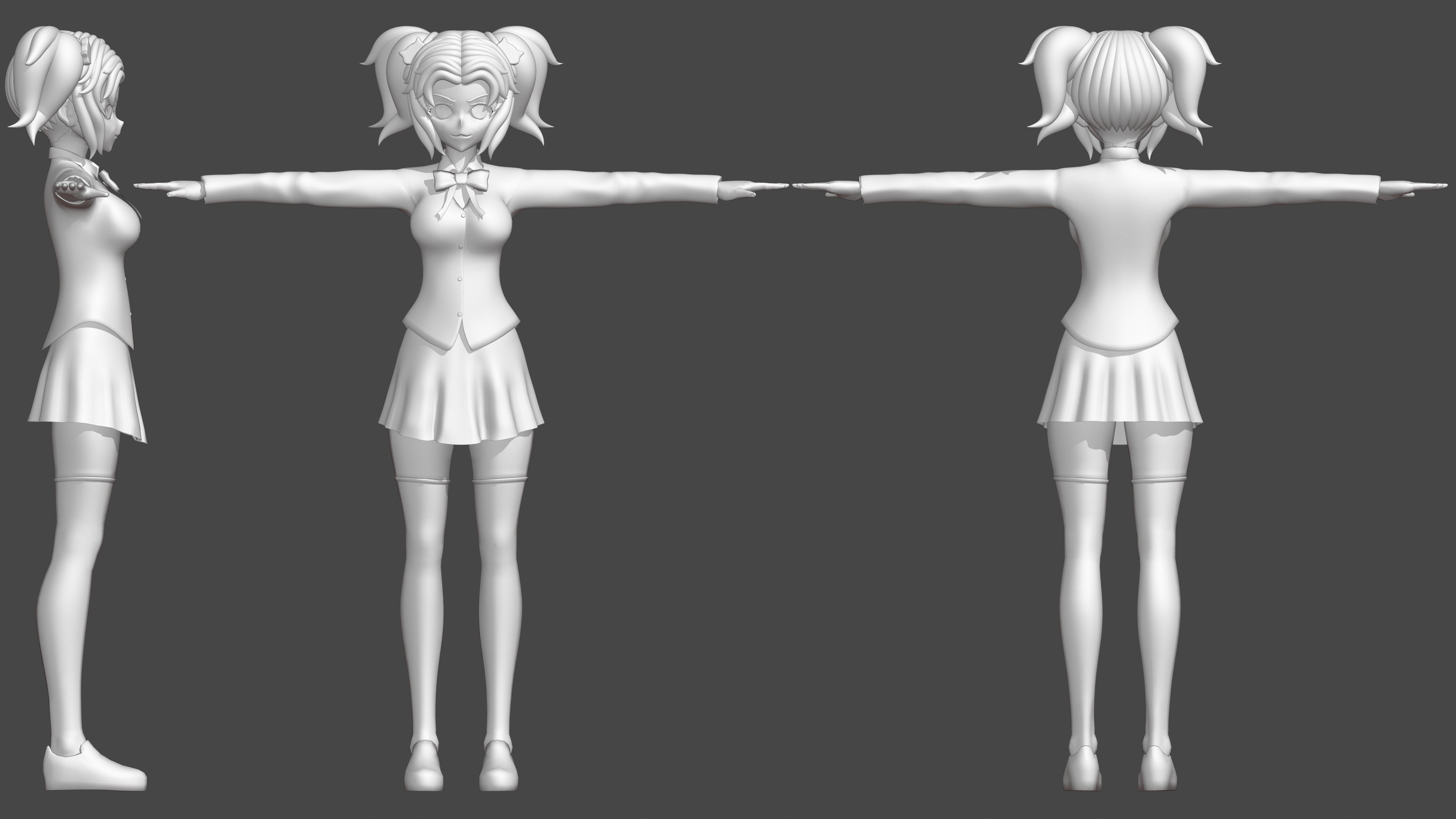 3D model JAPANESE GIRL VRCHAT AVATAR VR / AR / low-poly | CGTrader