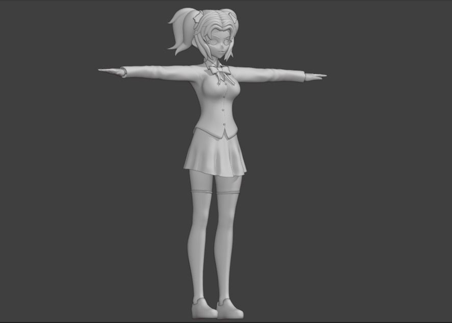 3D model JAPANESE GIRL VRCHAT AVATAR VR / AR / low-poly | CGTrader