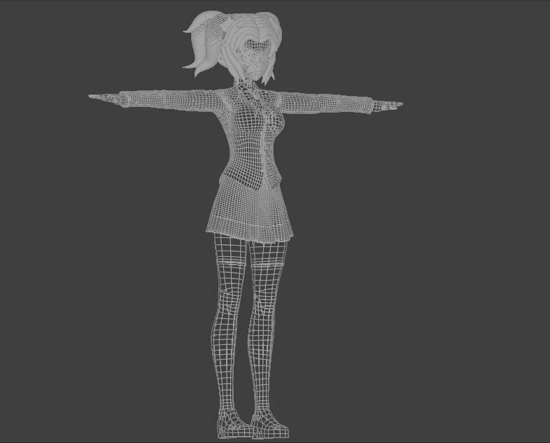 3D model JAPANESE GIRL VRCHAT AVATAR VR / AR / low-poly | CGTrader