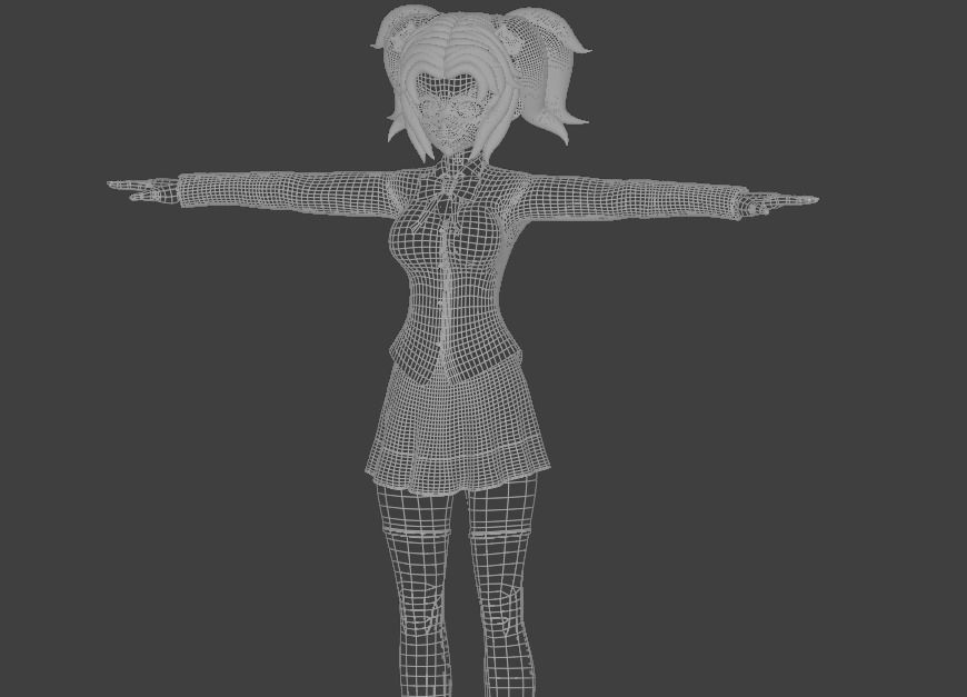 3D model JAPANESE GIRL VRCHAT AVATAR VR / AR / low-poly | CGTrader