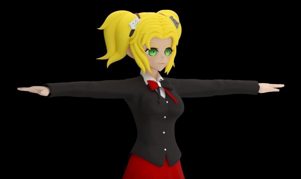 3D model JAPANESE GIRL VRCHAT AVATAR VR / AR / low-poly | CGTrader