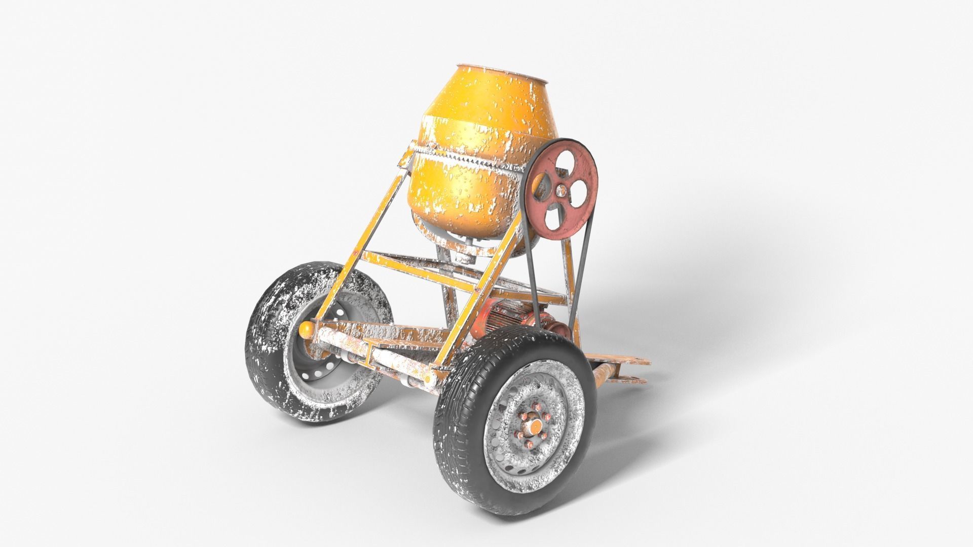 Cement Mixer Machine 3D model | CGTrader