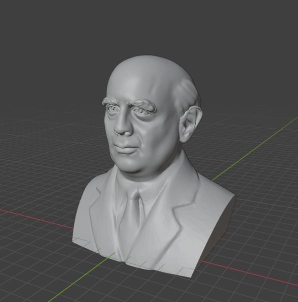 Theodor W Adorno 3D model 3D printable | CGTrader